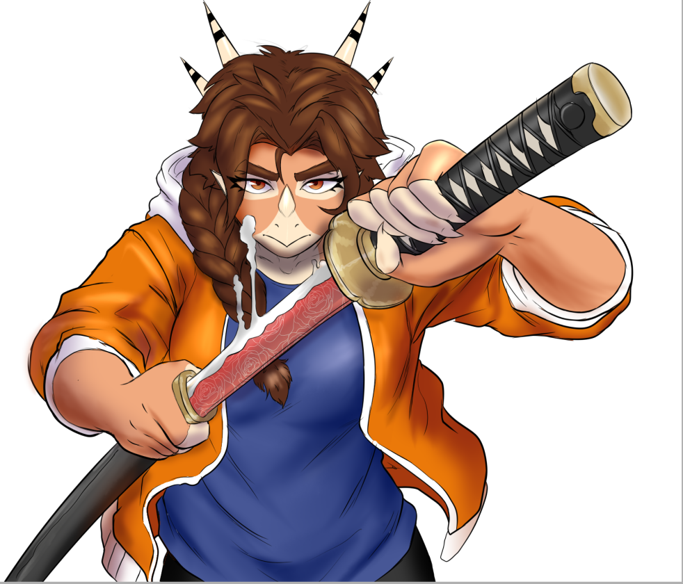 The Big ImageBoard (TBIB) - 2024 5 fingers amber eyes anthro aquilops braided hair brown hair ...